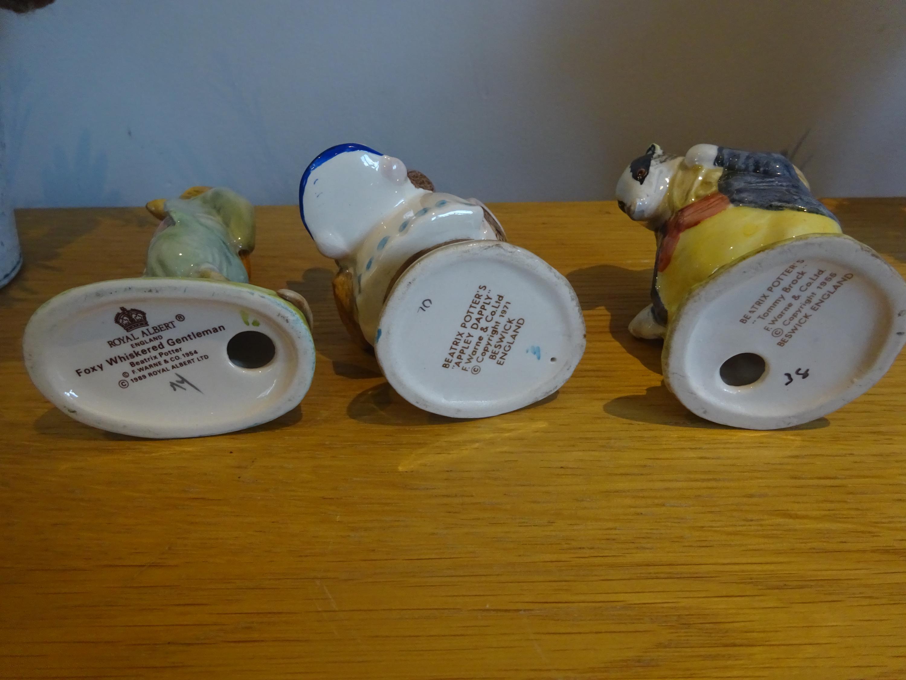Vintage John Beswick Beatrix Potter Figures Foxy Whiskered Gentleman ...