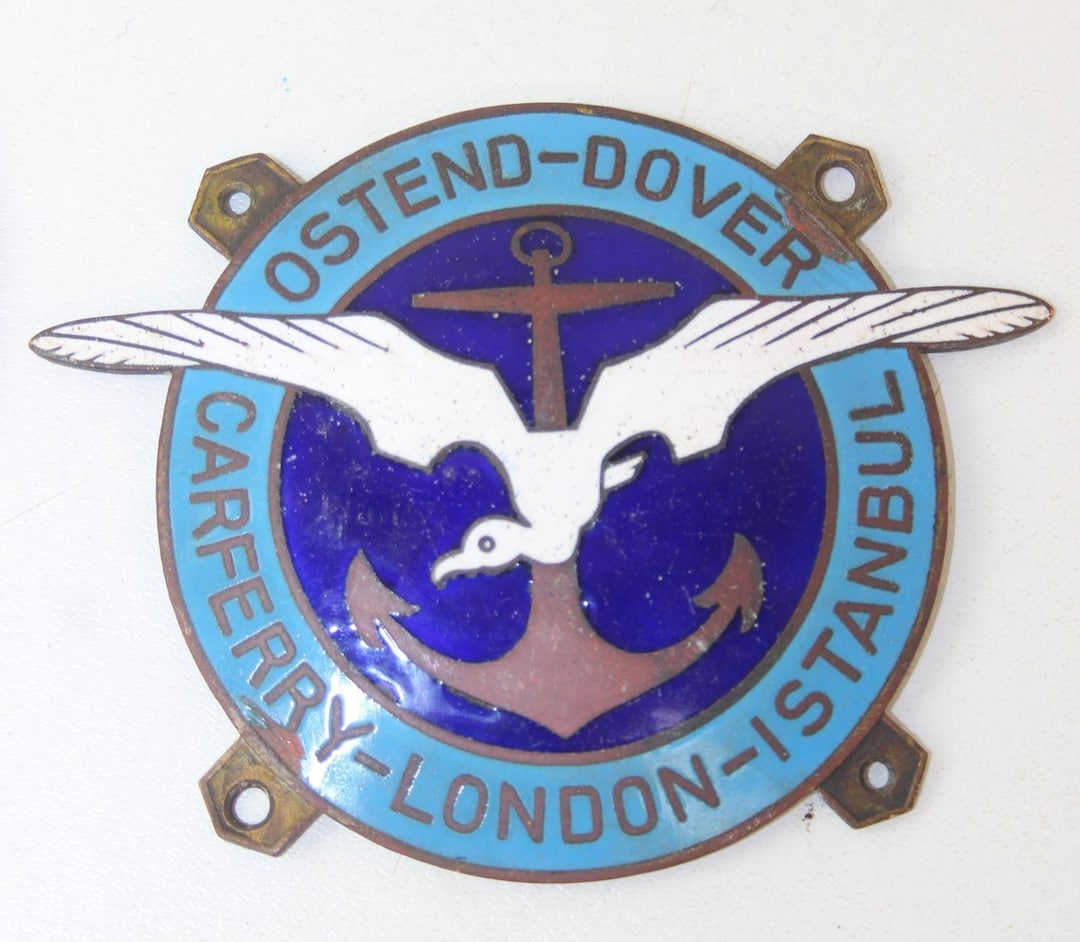 Vintage Car Grill Badge Merchant Navy Car Ferry Car Badge - Etsy