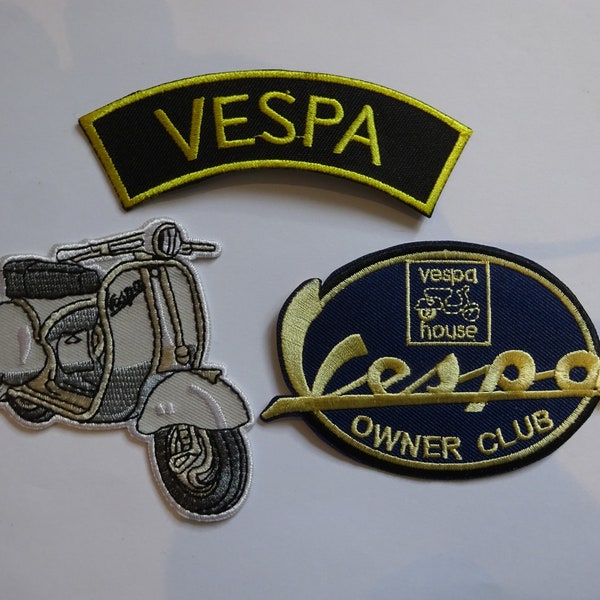 Sew on Patches Vespa Scooter - Etsy