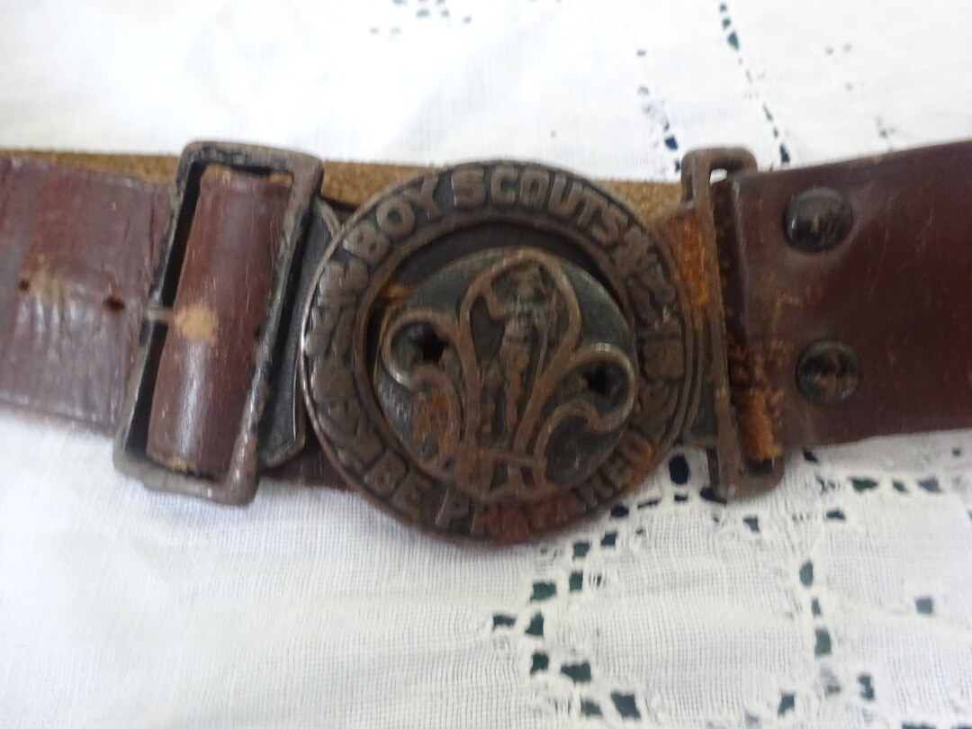 Vintage Official Leather Boy Scouts Belt Be Prepared Metal Buckle - Etsy UK