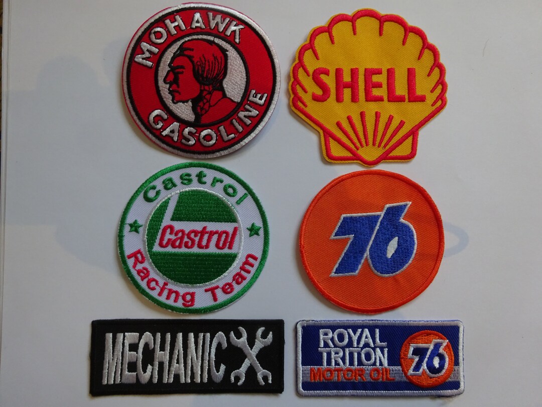 Motor Sport Racing Patch Iron on or Sew on Patches Embroidered Mechanic ...