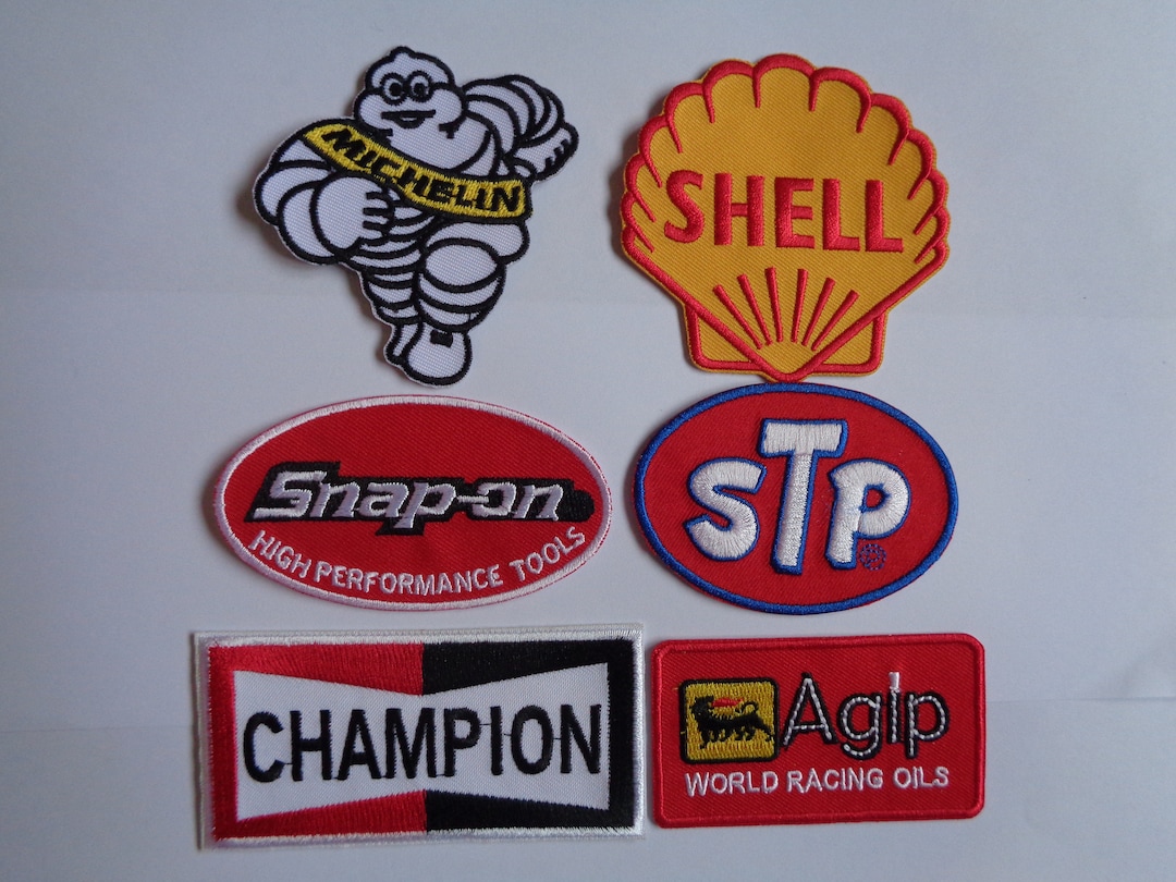 Motor Sport Racing Patch Iron on or Sew on Patches Embroidered Overalls ...