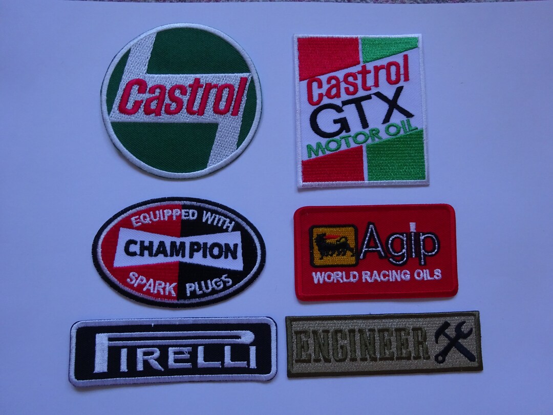Motor Sport Racing Patch Iron on or Sew on Patches Embroidered Overalls ...