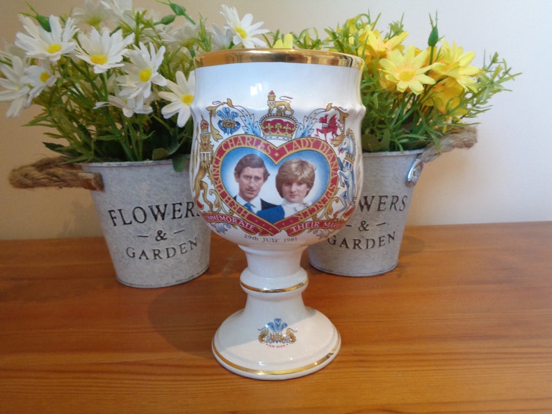 Royal Worcester Spode Royal Wedding Goblet Prince Charles Lady - Etsy Royal Worcester Spode Royal Wedding Goblet Prince Charles Lady - Etsy