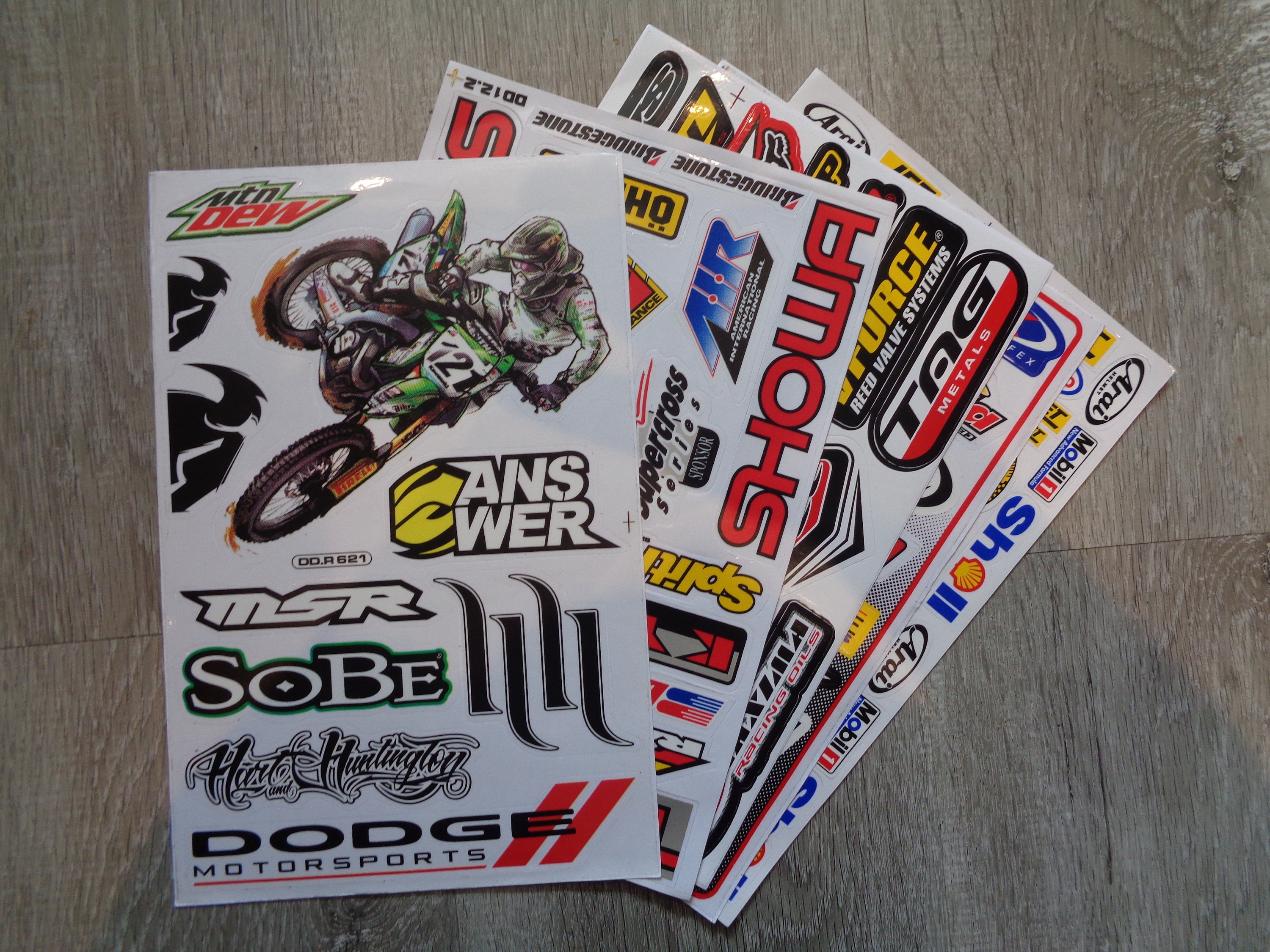 Racing Bike Logo Stickers
