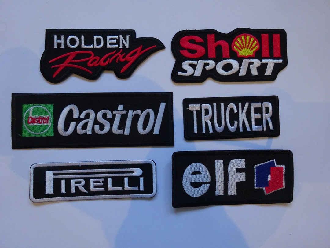 6 Motor Sport Racing Patch Iron on or Sew on Patches Embroidered ...