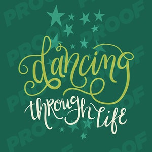 Dancing Through Life Wicked Musical Fiyero Lyric Hand Lettered - Etsy