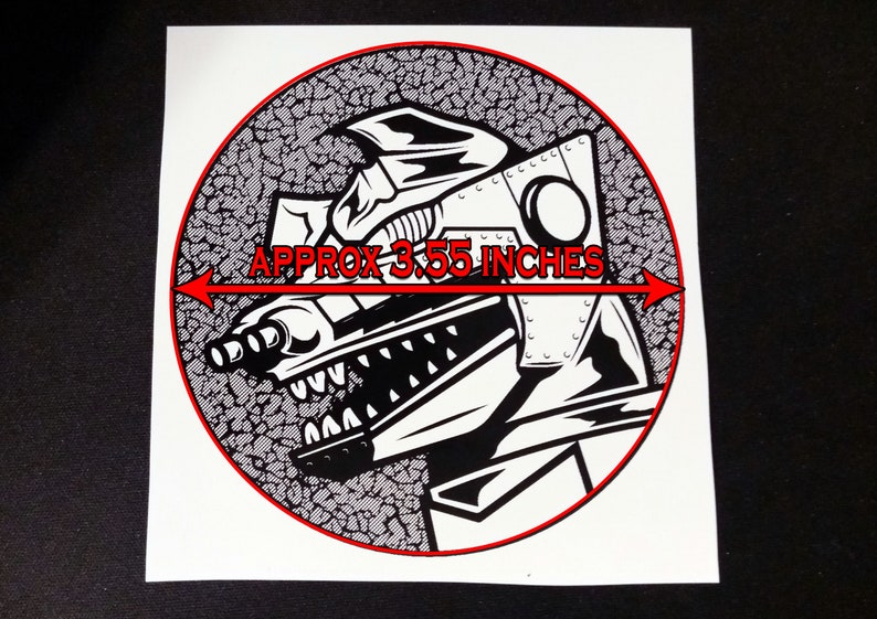 Mechagodzilla Decal, Sticker, Laptop Sticker | Water Bottle Action ...