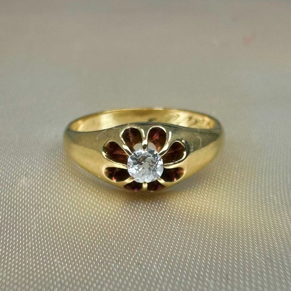German Diamond Engagement Ring - Etsy