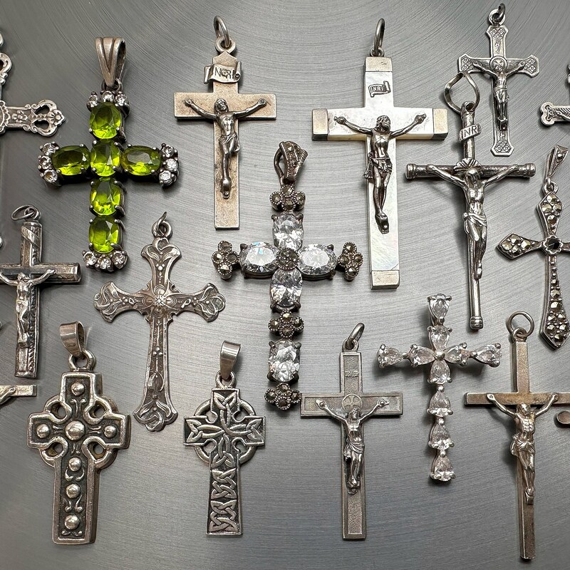 Antique Vintage Cross Pendant - Etsy
