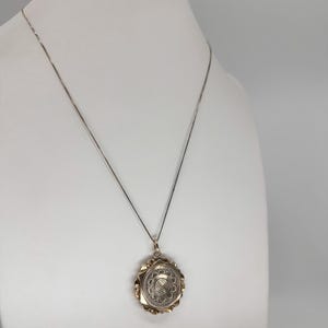 Antique Art Deco Locket, German Silver Locket Pendant, Photo Locket ...