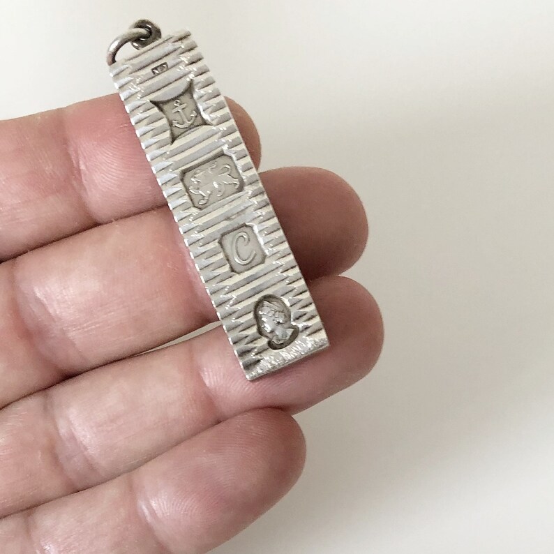 Solid Silver Ingot Pendant Birmingham 1977 38 grms Royal | Etsy