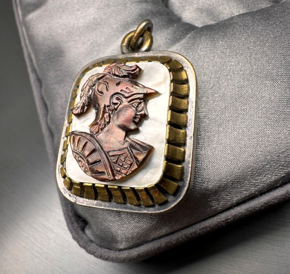 Antique Photo Locket, Roman Soldier Locket, French Ph… - Gem