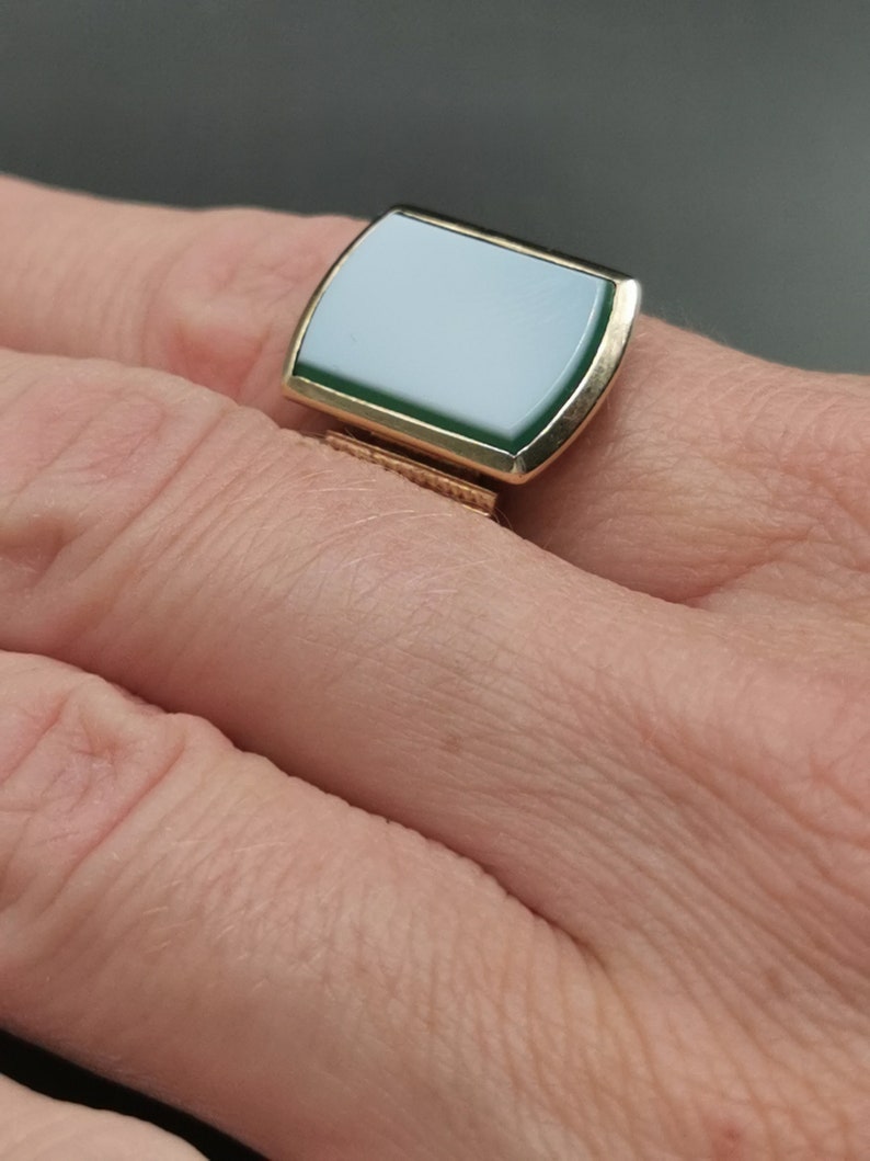 Antique German 14k Gold Signet Ring US Size 7 3/4 - Etsy