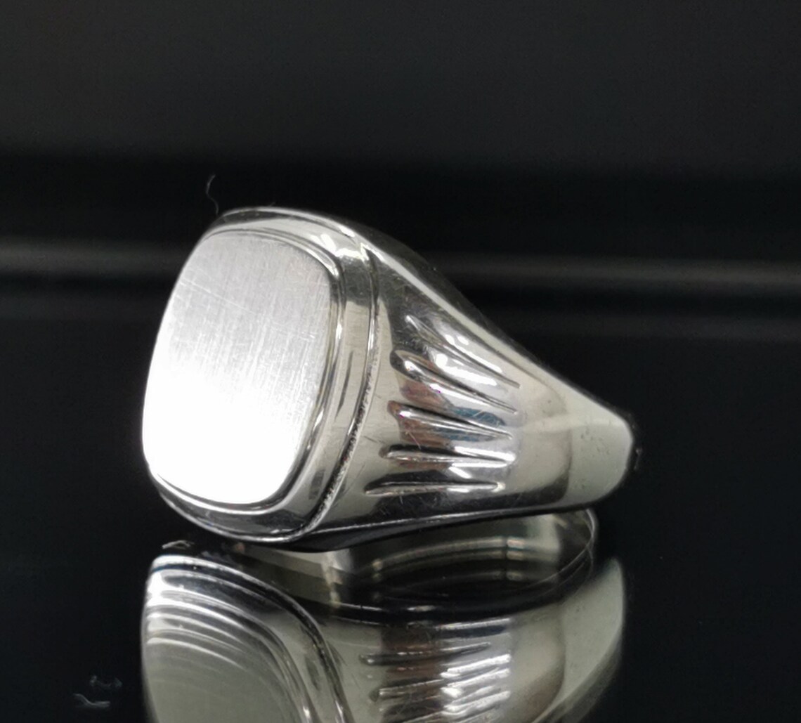 Antique German Ring Silver Signet Ring Perfect for | Etsy