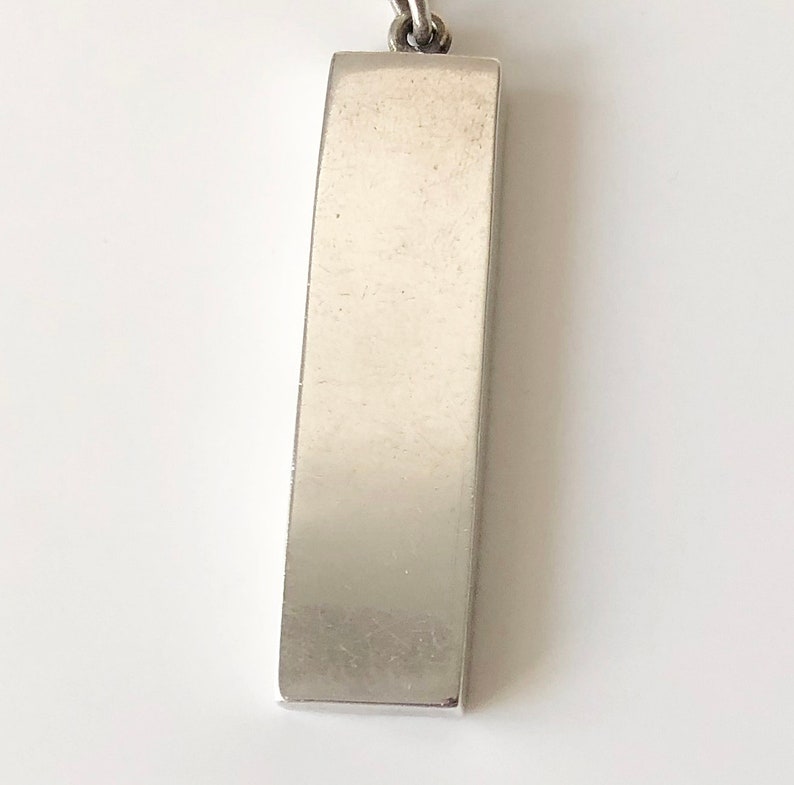 Solid Silver Ingot Pendant Birmingham 1977 38 grms Royal | Etsy