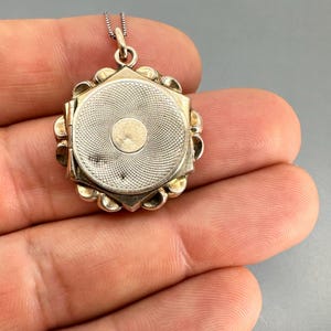 Antique Art Deco Locket, German Silver Locket Pendant, Photo Locket ...