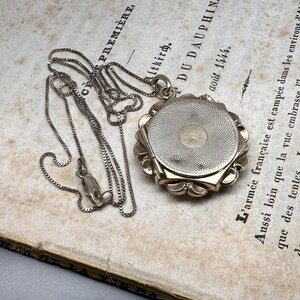 Antique Art Deco Locket, German Silver Locket Pendant, Photo Locket ...