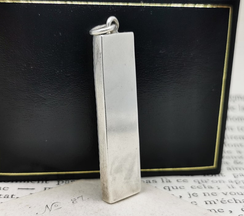 Solid Silver Ingot Pendant Birmingham 1977 38 Grms Royal | Etsy