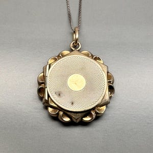 Antique Art Deco Locket, German Silver Locket Pendant, Photo Locket ...