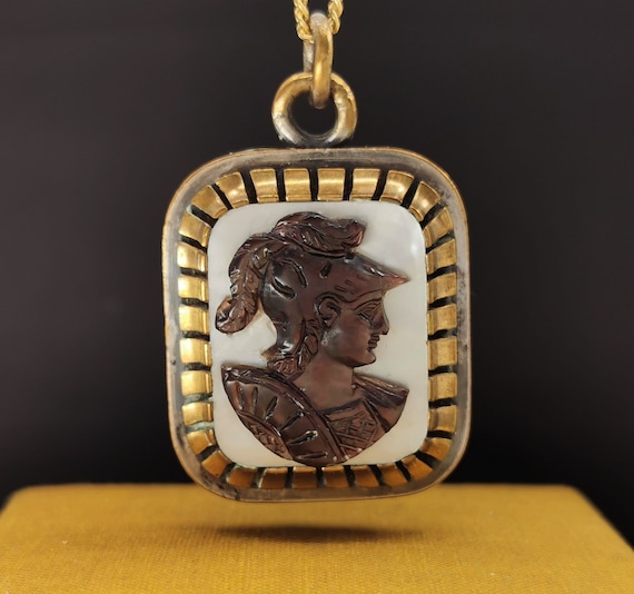 Antique Photo Locket, Roman Soldier Locket, French Ph… - Gem