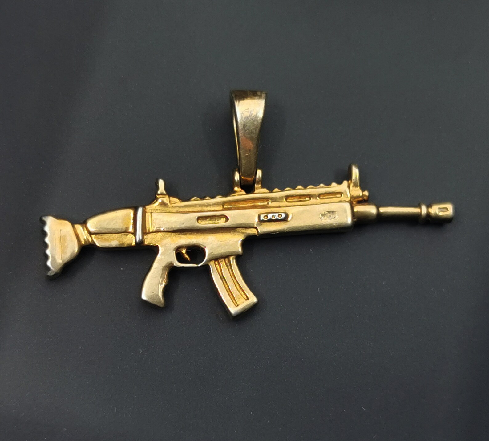 Vintage 925 Silver Machine Gun Charm Gun Pendant Rifle | Etsy