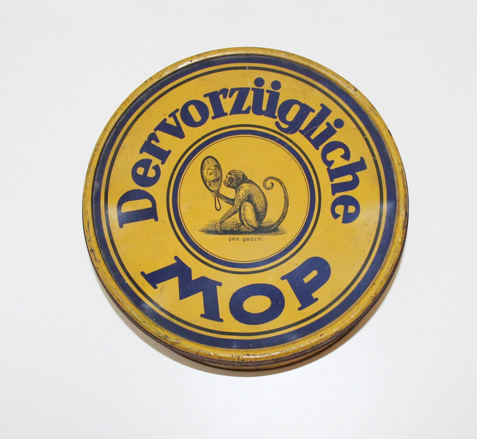 1930s Round Vintage German 'MOP' Monkey Advertising | Etsy