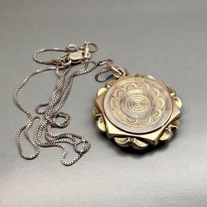 Antique Art Deco Locket, German Silver Locket Pendant, Photo Locket ...