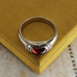 Vintage German 18k Gold Tourmaline & Diamond Ring Unisex - Etsy