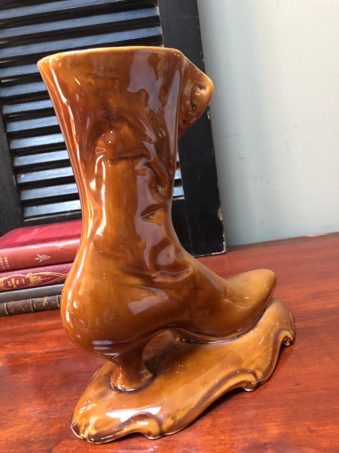 Ceramic Victorian Buttoned Boot Boho Decor CALIF USA 1224 Boot | Etsy