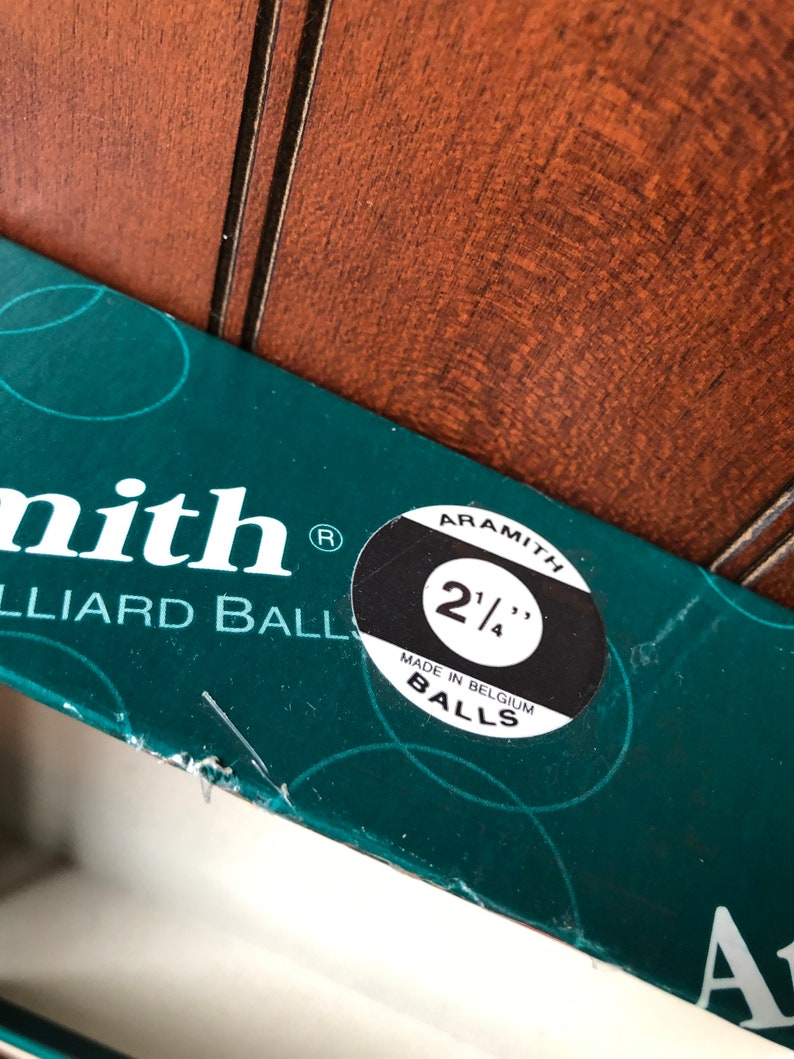 Aramith Set Balls and 2 Racks Vintage Billiards Set Made in - Etsy