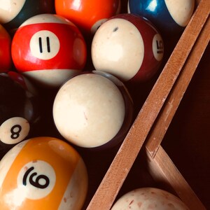 Aramith Set Balls and 2 Racks Vintage Billiards Set Made in Belgium ...