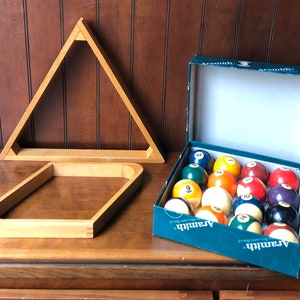 Aramith Set Balls and 2 Racks Vintage Billiards Set Made in Belgium ...