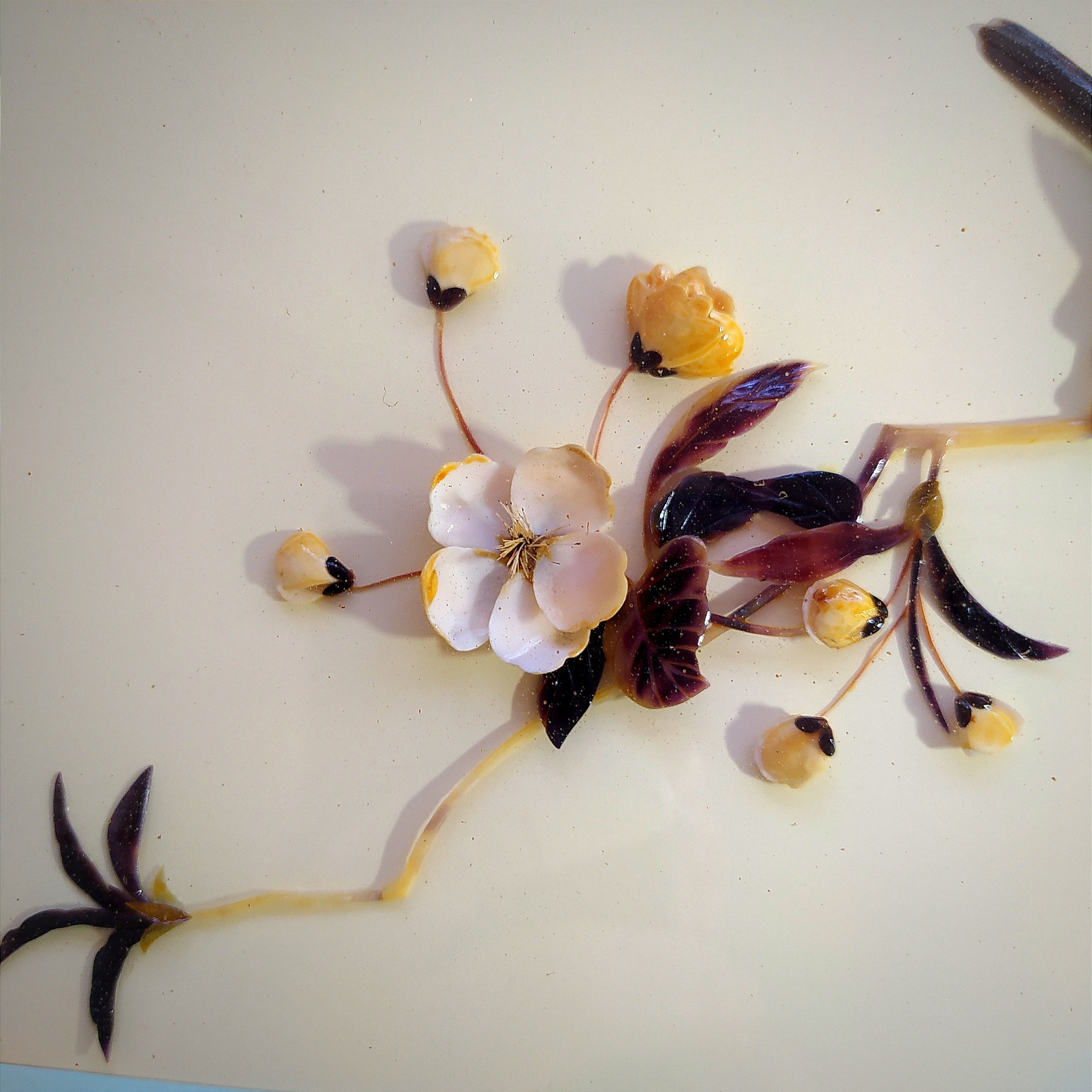 Vintage JAPANESE ABALONE ART Pair.japanese Handmade Abalone Shell ...