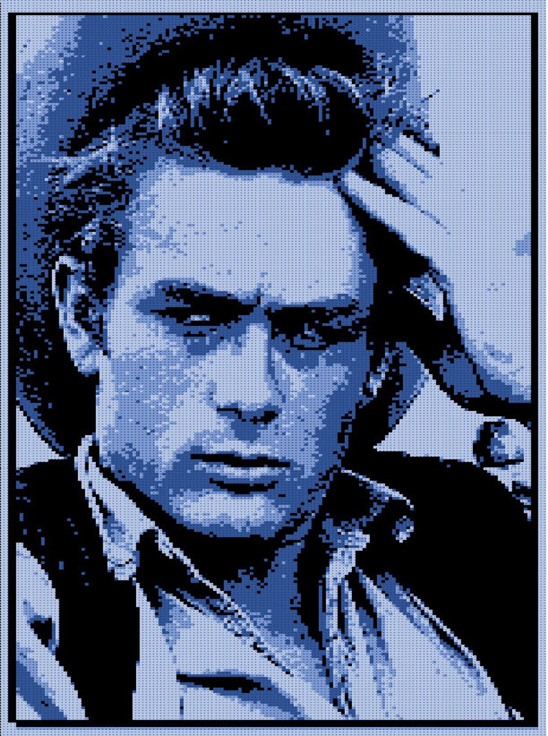 Blue James Dean Graph Chart and Written Row Counts - Etsy