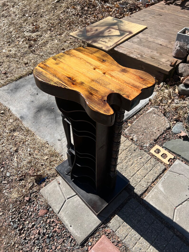 Guitar Telecaster Slab Table With Shelf 13x16x31 Tall - Etsy