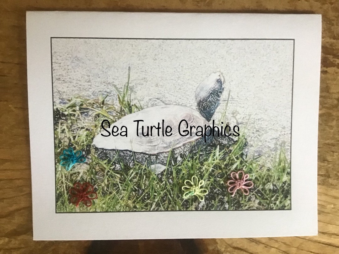 Tatted Notecards - Turtle - Etsy