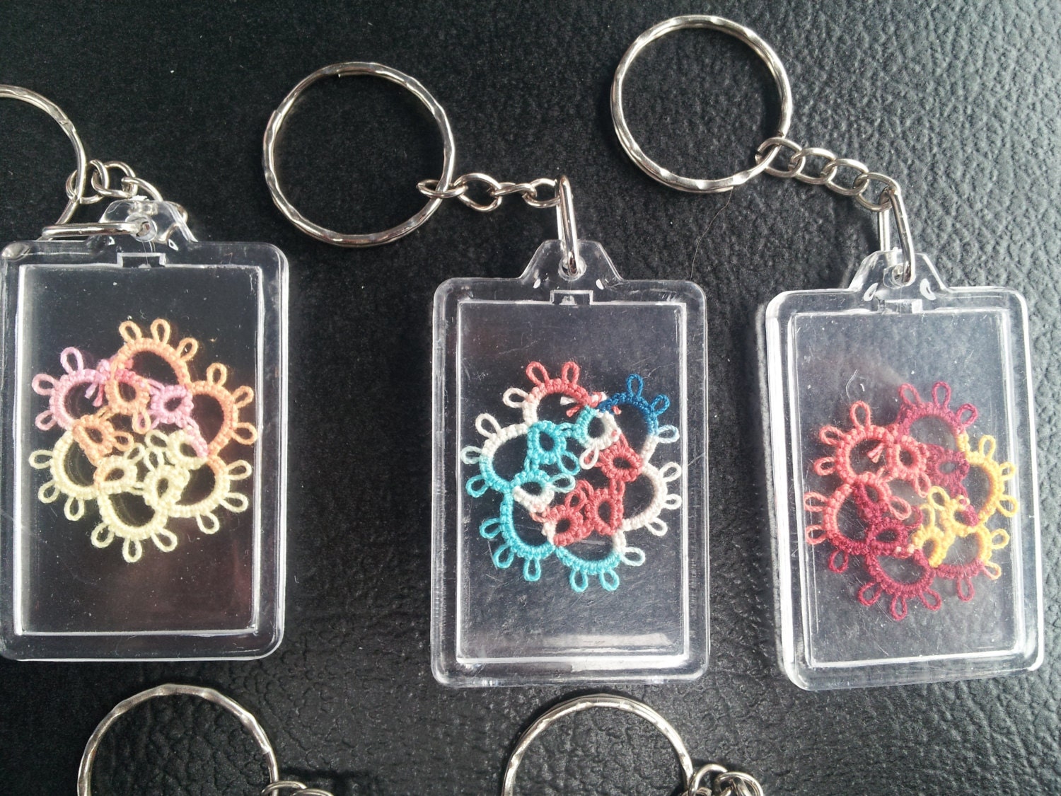 Tatted Keychains - Etsy