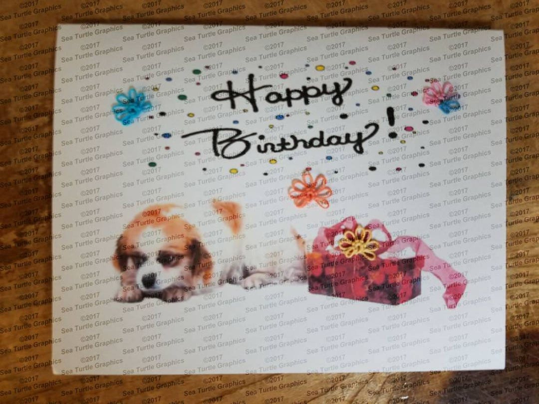 Tatted Notecards - Birthday Puppy - Etsy