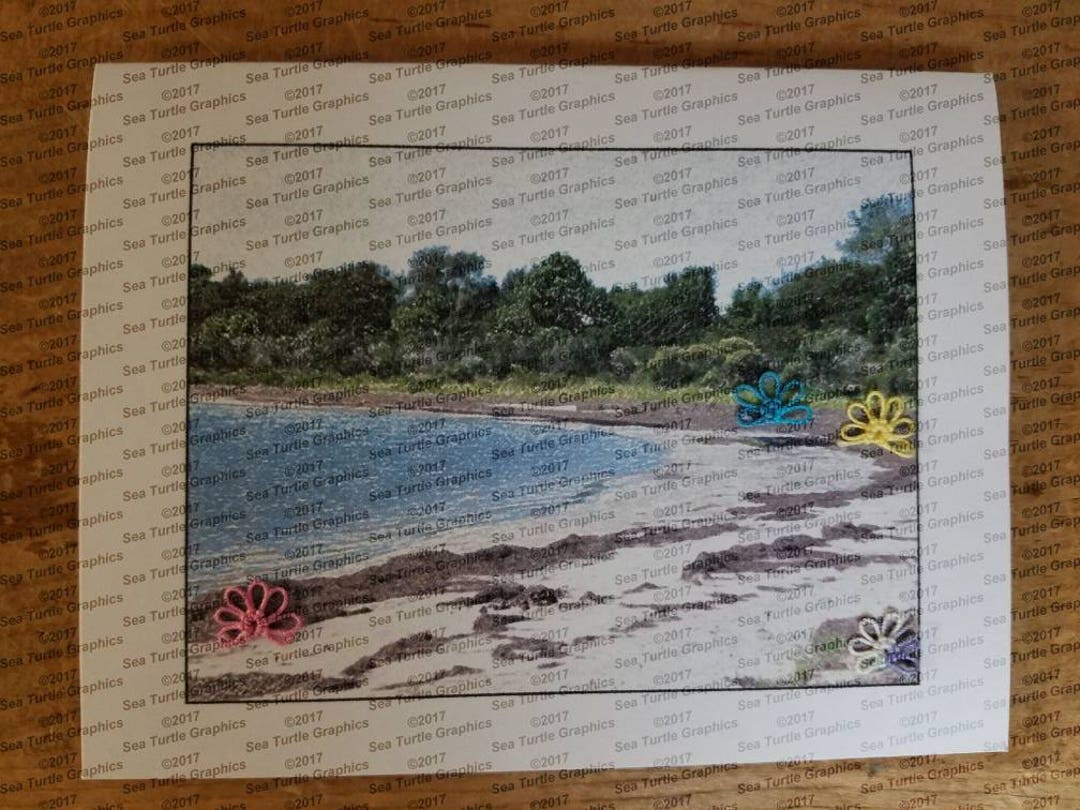 Tatted Notecards - Beach Scenes - Etsy