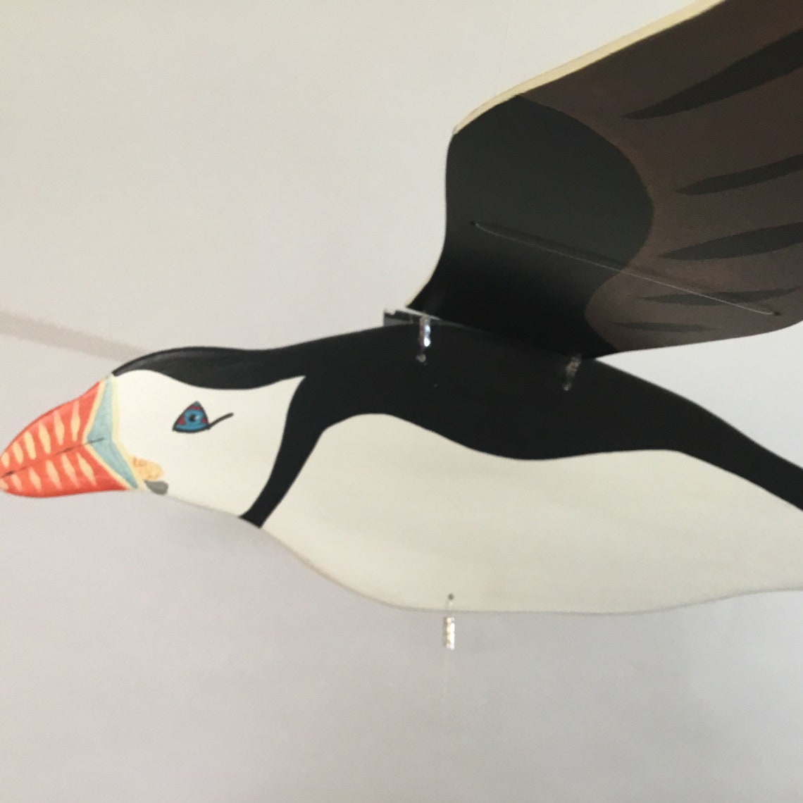 Flying Wooden Puffin - Etsy