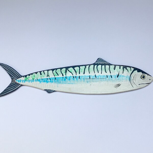 Painted Wood Fish - Etsy