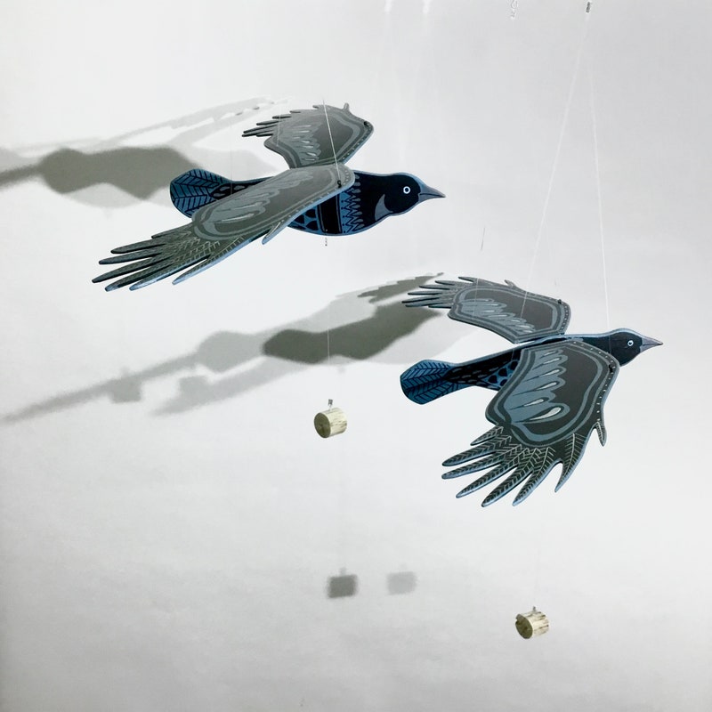 Flying Bird Mobile - Etsy