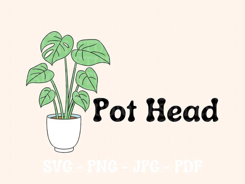 Pot Head Svg Png Funny Svg Humorous Svg Chill Svg 420 Svg - Etsy