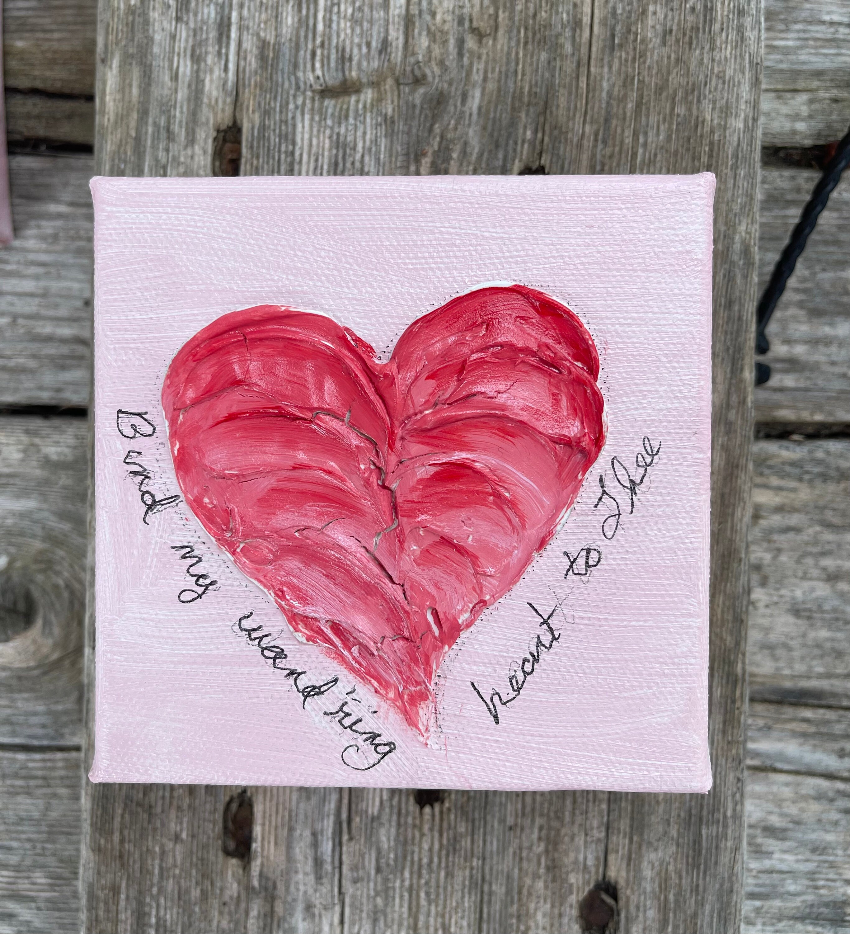 Painted Hearts/ Painted Inspirational Hearts/ - Etsy