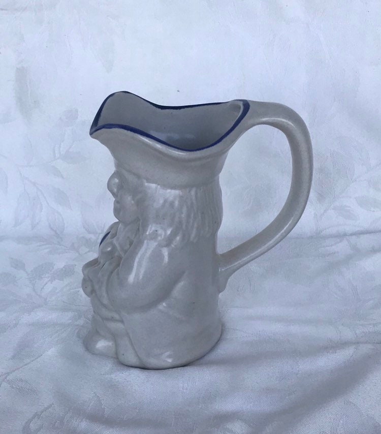 Toby Jug/ Gray and Blue Toby Jug/ Collectible Pitchers/vintage Toby Jug ...
