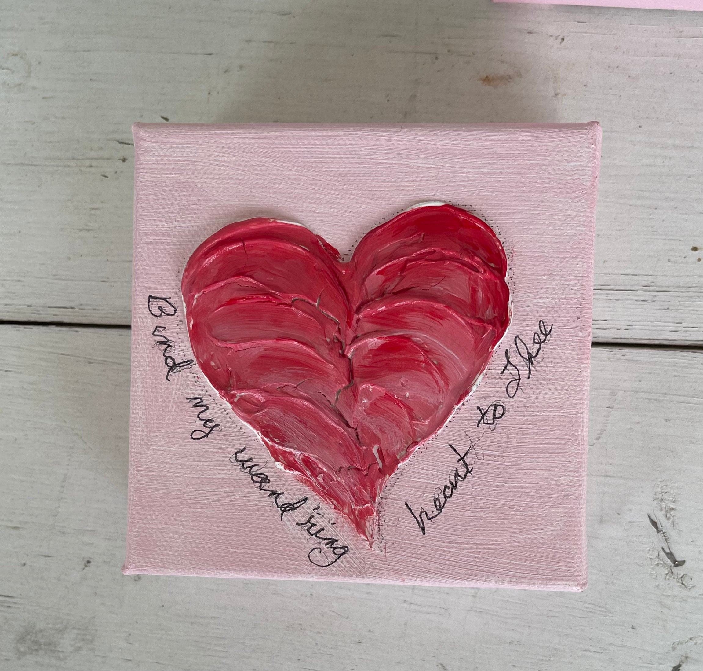 Painted Hearts/ Painted Inspirational Hearts/ - Etsy