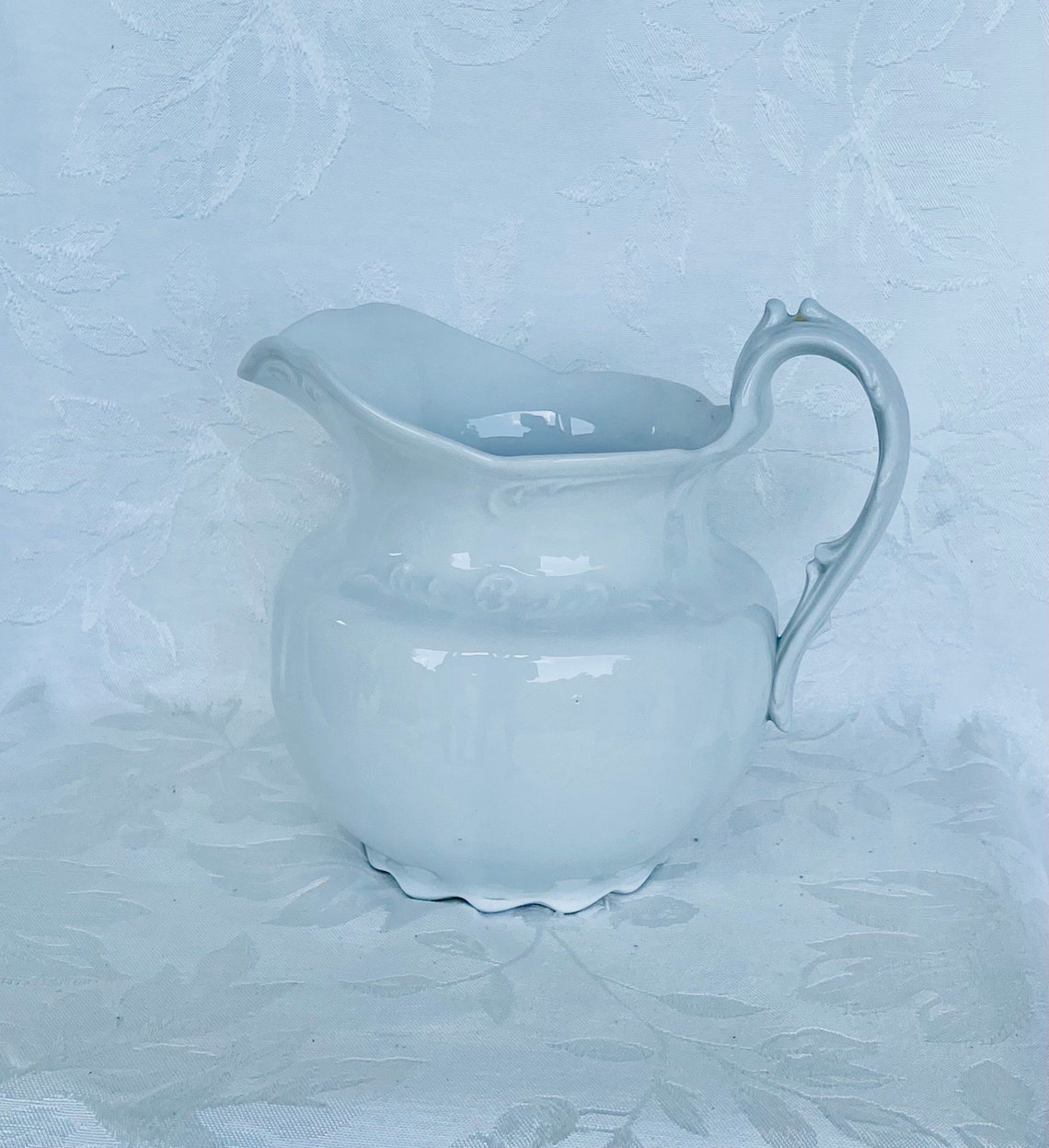 Homer Laughlin White Granite Pitcher/ Vintage Laughlin Pitcher - Etsy