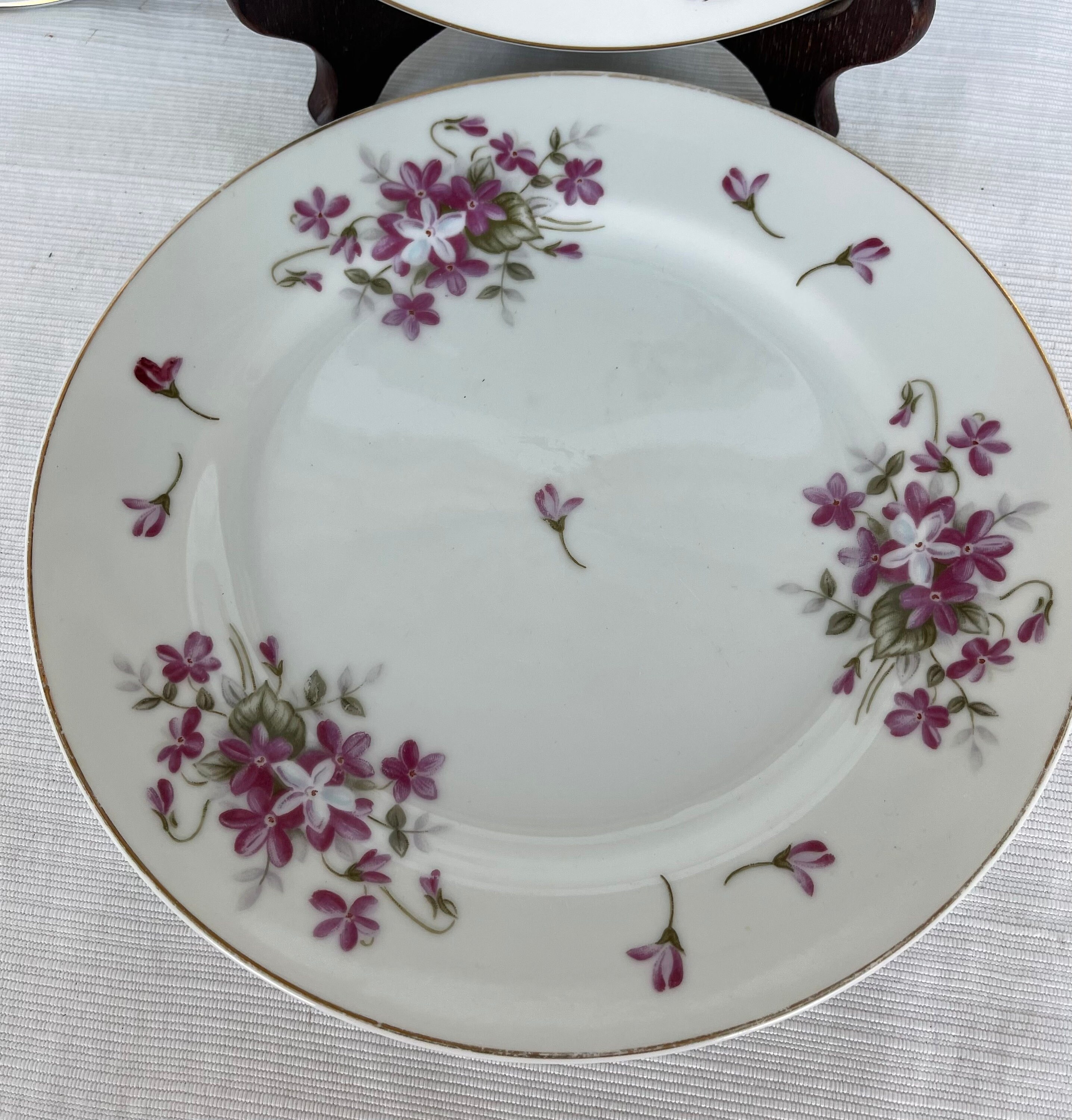 Sheffield Fine China/ China Made in Japan/ Set of Four Salad Plates ...