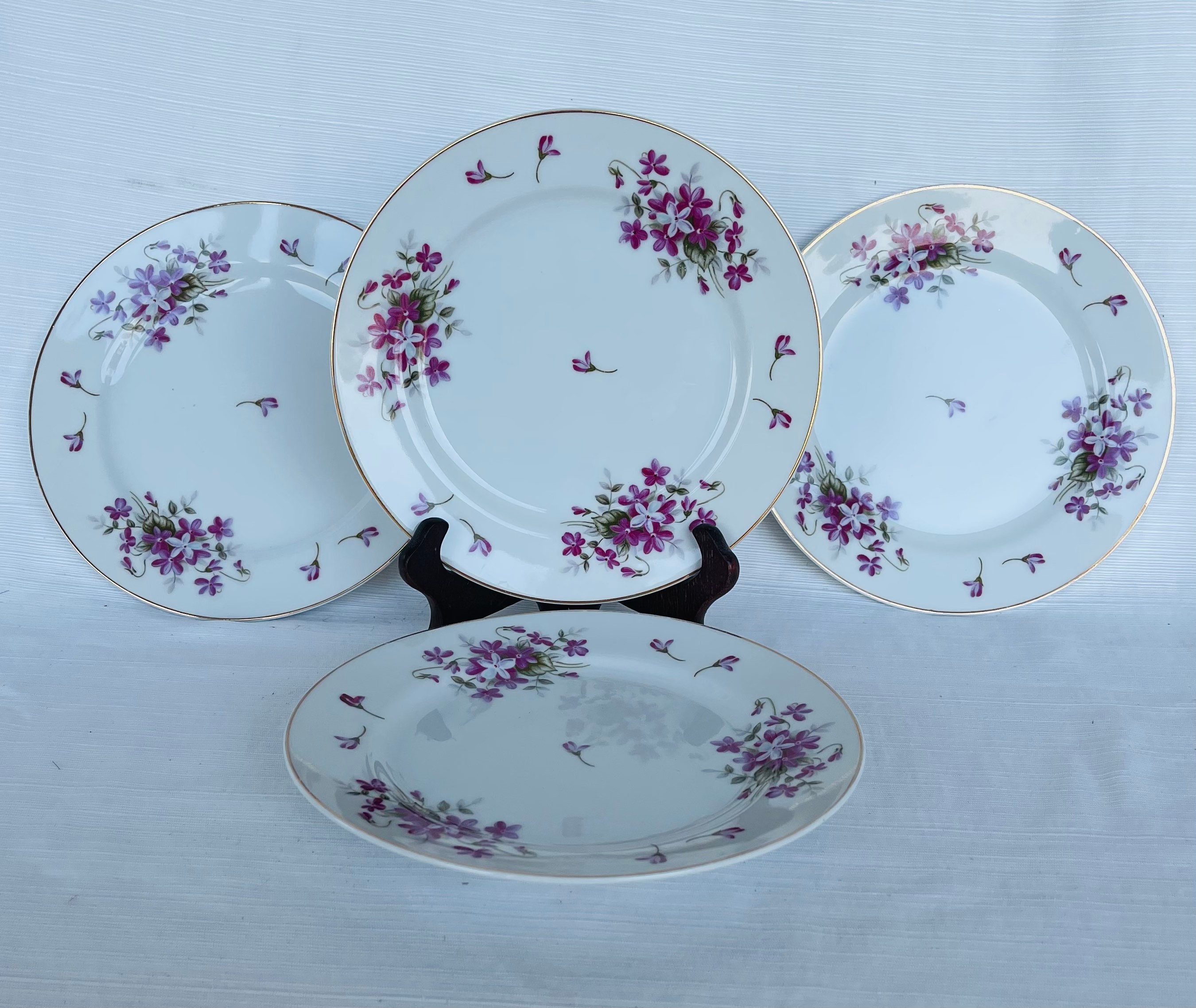 Sheffield Fine China/ China Made in Japan/ Set of Four Salad Plates ...